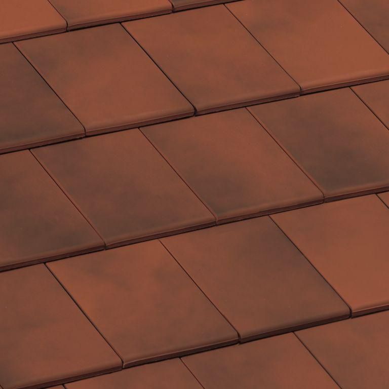 Tuile de rive rabat gauche Fontenelle terre cuite rouge vieilli 350x134 ...