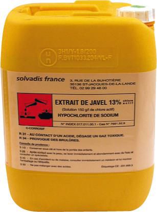 Javel 13% bidon de 20 litres 123924 - QUARON