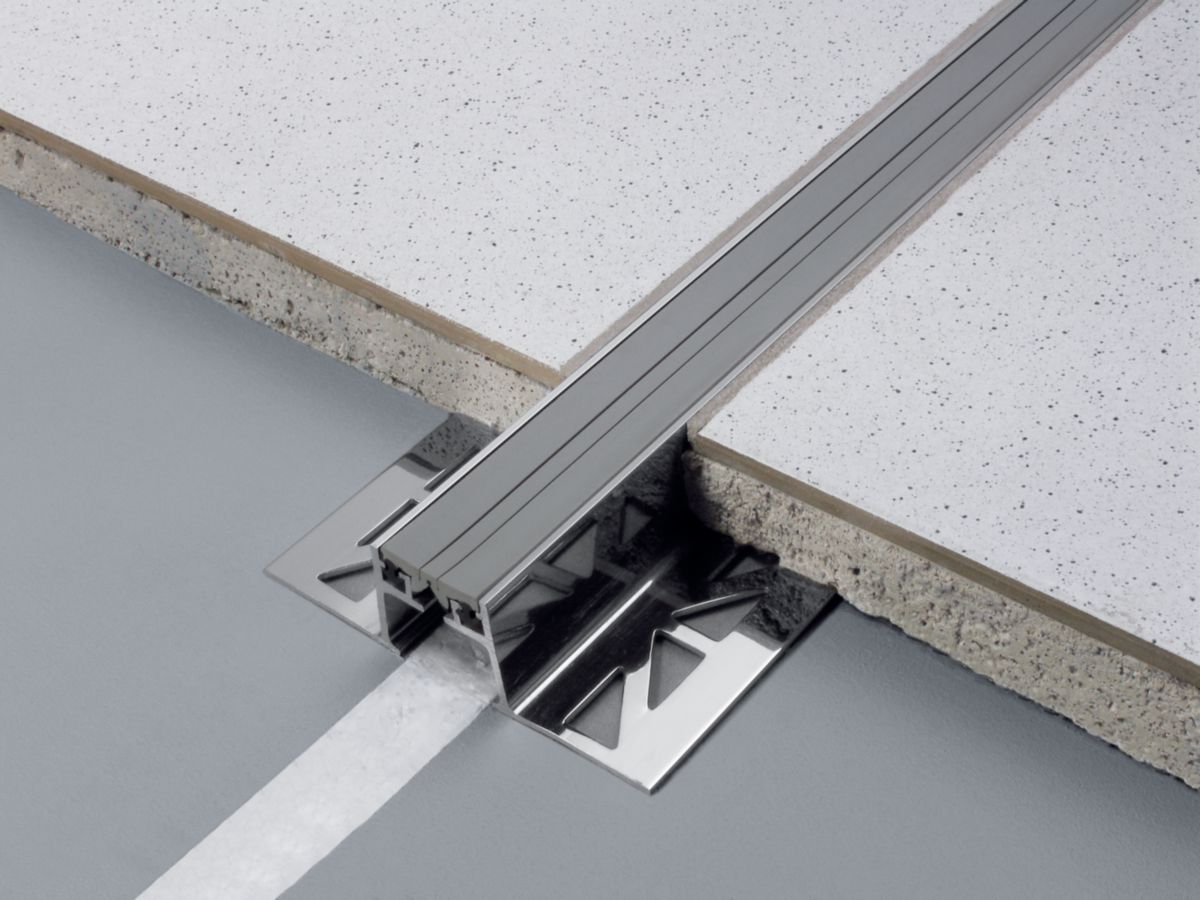 Profilé de dilatation Duraflex SB - aluminium gris / EPDM - H. 15 mm ...