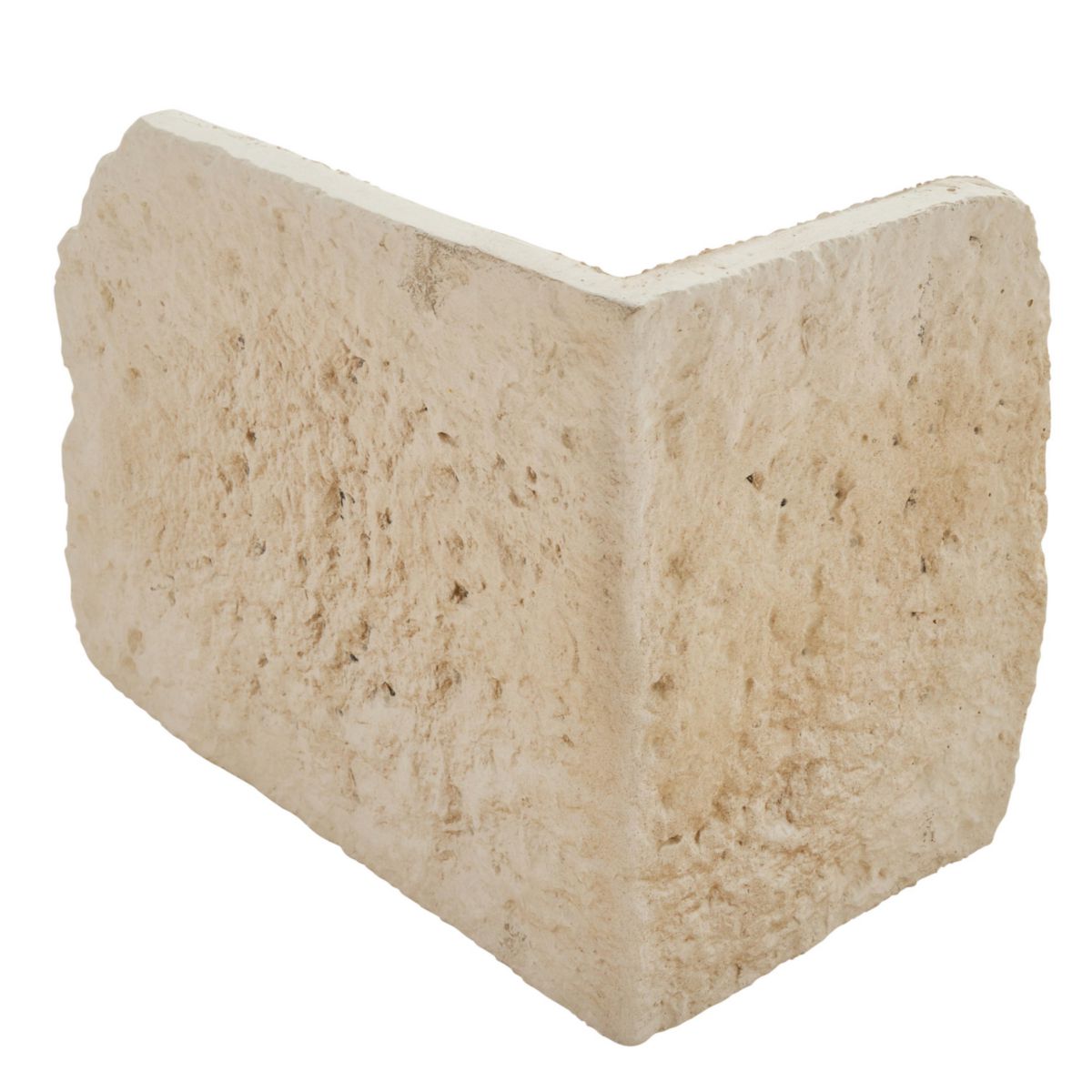 Pierre d'angle pour parement Moellon Rustique - ton pierre nuancé - 25x13x23 cm - ép. 2,5 cm ...