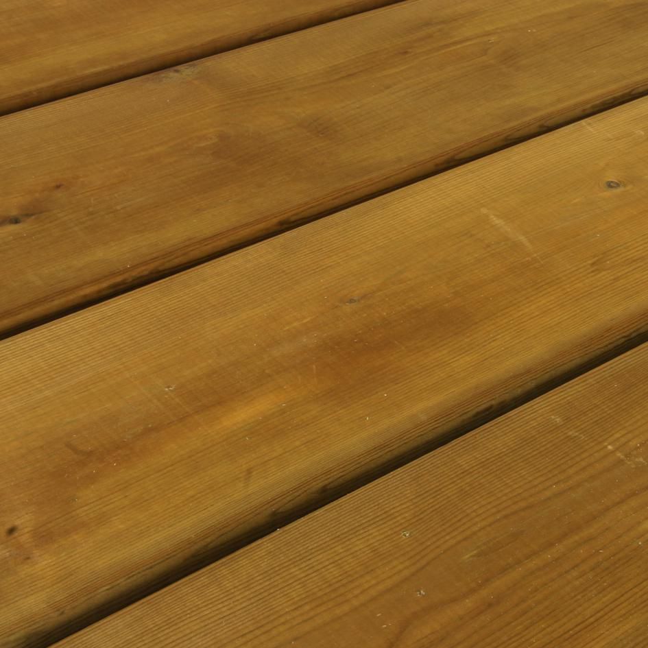 Lame de terrasse Solaris pin du nord qualité US traitement classe 4 marron 26 x 145 x 4200 mm ...