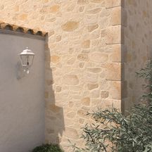 Pierre d'angle pour parement Moellon Rustique - ton pierre nuancé - 23x41x32 cm - ép. 2,5 cm ...