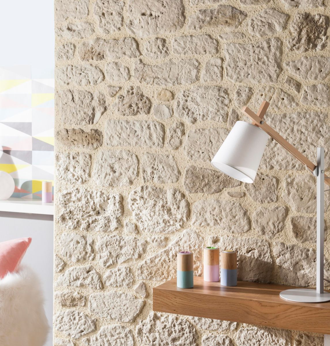 Parement Moellon Rustique - ton pierre nuancé - ép. 2 cm - pack de 0,75 m² - ALKERN