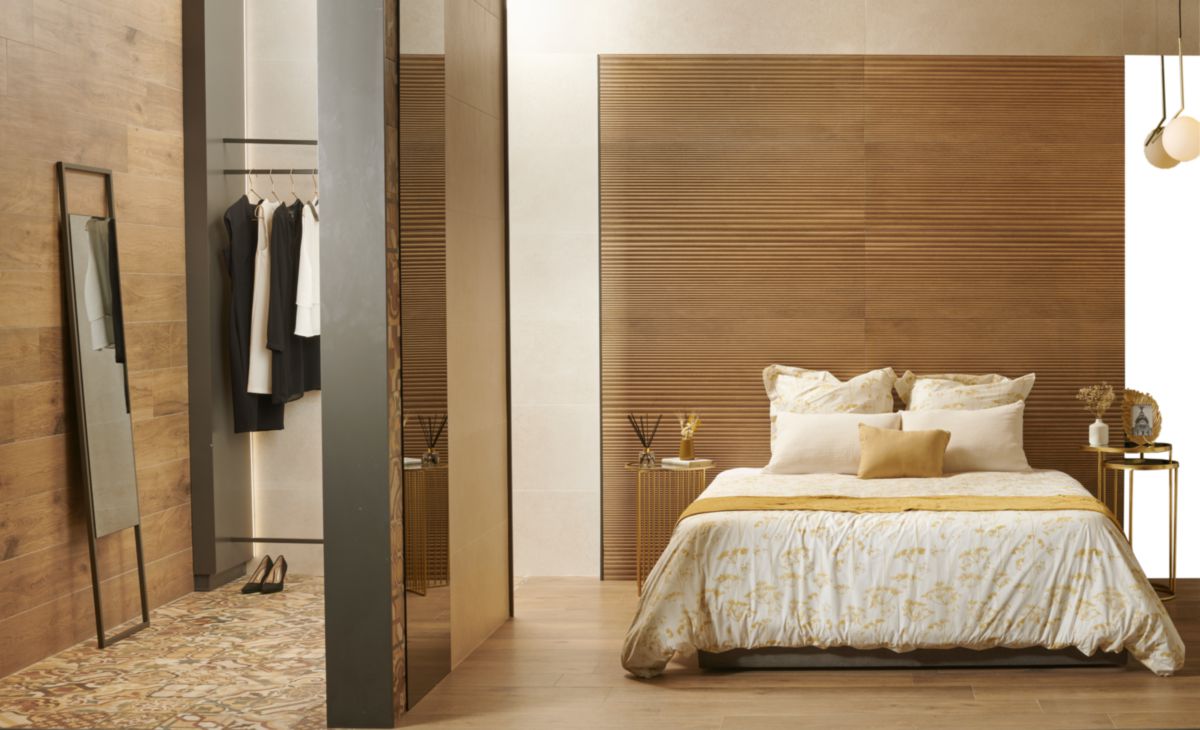 Faïence Keraben Naturwood Art Concept Brandy - 40x120 cm - KERABEN