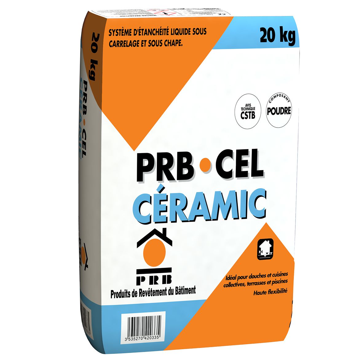 Kit SEL CERAMIC A+B Mortier d'étanchéité bi-composant 32kg - PRB