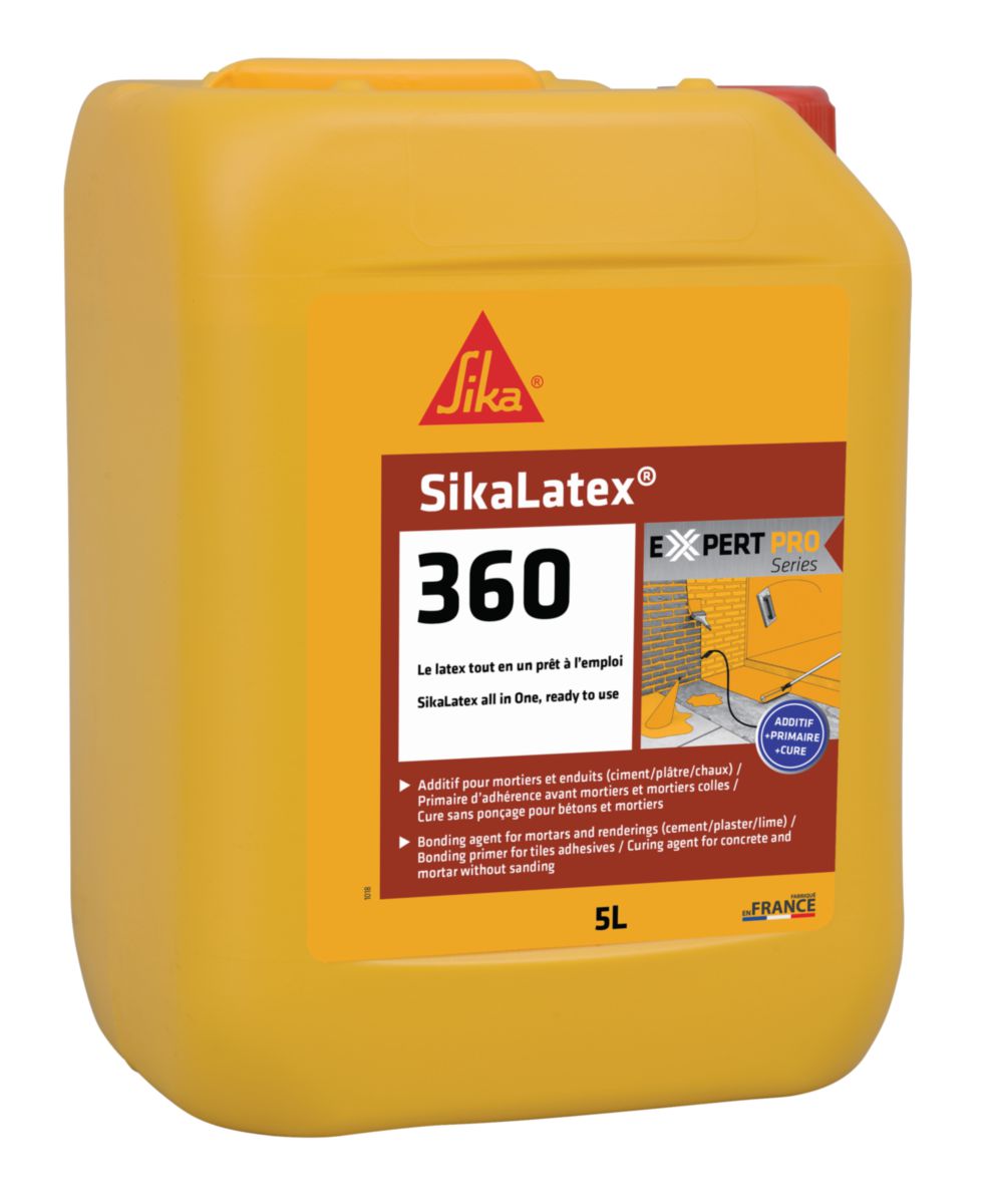 Additif SikaLatex-360 pour mortiers et enduits - bidon de 20 l - SIKA
