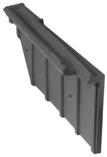 Tuile de rive à rabat droite Postel 20 terre cuite rouge vieilli ...