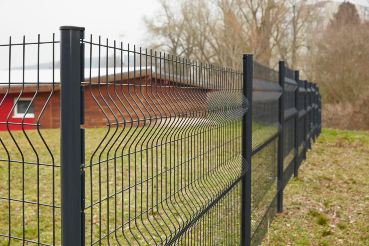 Poteau Axis Design - acier galvanisé plastifié gris 7016 - L. 2 m - DIRICKX