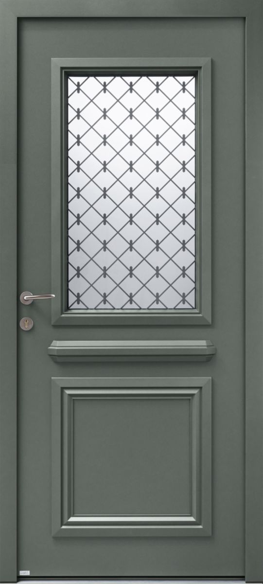 [Code Web] Porte d'entrée Soffi 1 Aluminium H.2150xL.900 mm pose ...