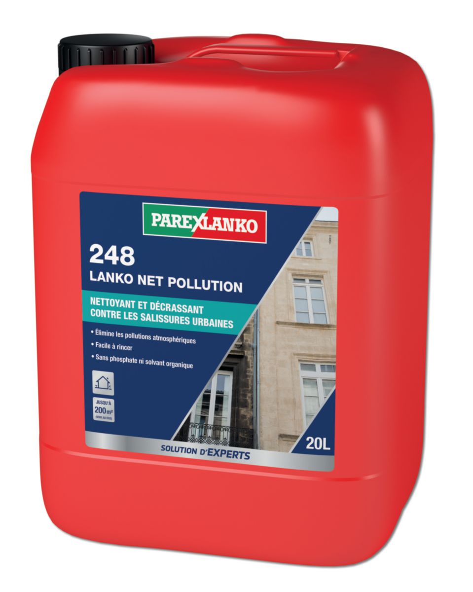 Nettoyant pur façade Lanko 248 Net Pollution - bidon de 20L - PAREXLANKO