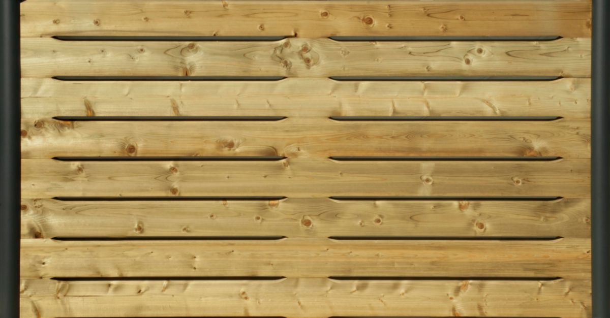 Lame de finition clôture sapin bali preserve classe 3.1 vert 33 x 133 x ...