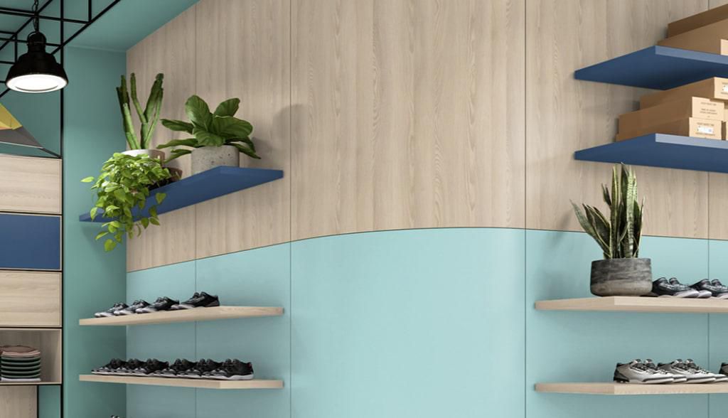 Stratifié HPL H1250 Frêne Navarra sable finition ST36 format 305x131cm ...