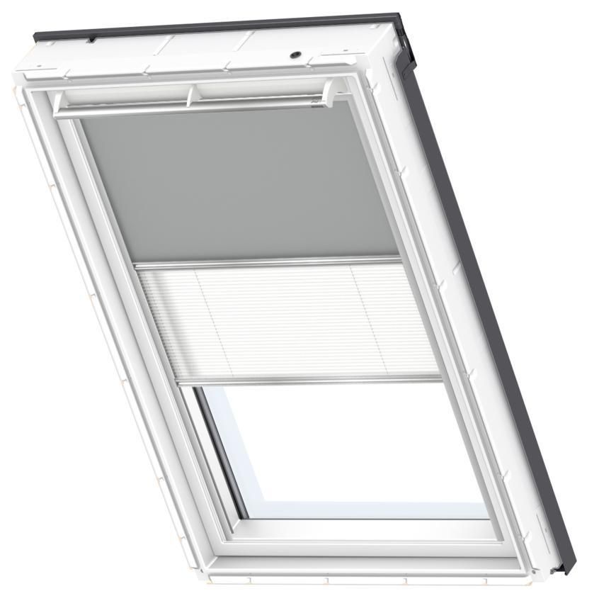 Store duo (occultant gris + plissé blanc) AG DFD S06 0705S - VELUX