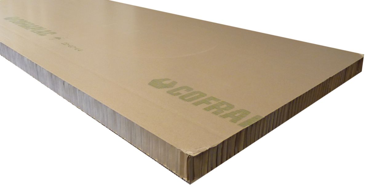Plaque en carton nid d abeille cofraplac épaisseur 60 mm 1200 X 2800 mm ...