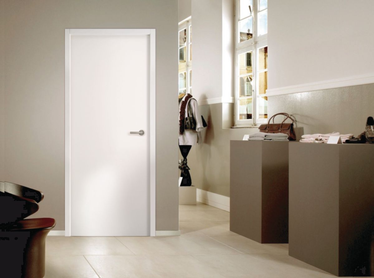 Bloc-porte alvéolaire - chant à recouvrement à 3 fiches - H86 mm avec ...