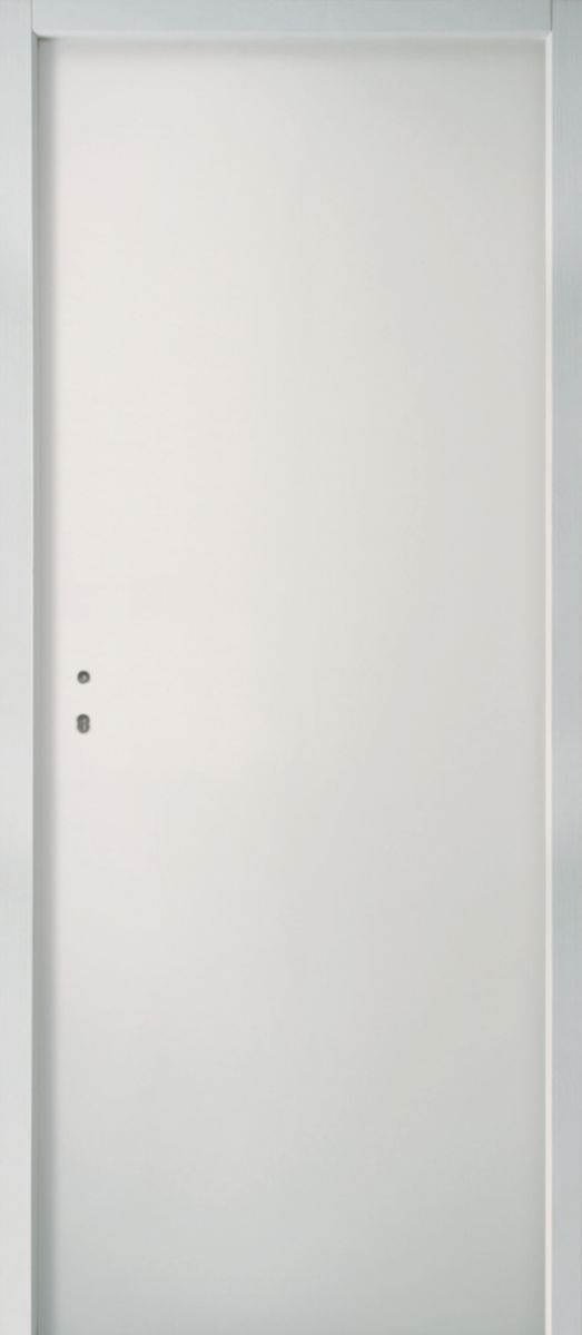 Bloc-porte plane alvéolaire prépeint 204x63 cm poussant droit - H86 3 ...