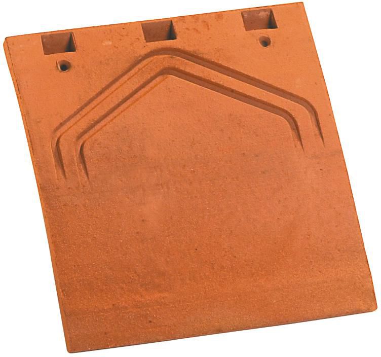 Tuile et demie Plate Phalempin terre cuite 500.95 268x255 mm vieilli ...