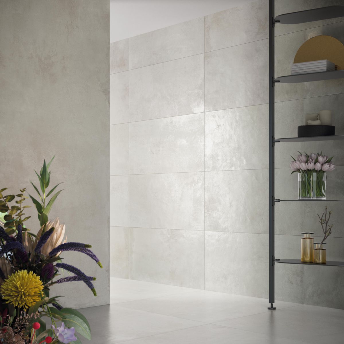 Grès cérame Century Reaction reflex mat rectifié 80 x 80 cm 0136932 ...