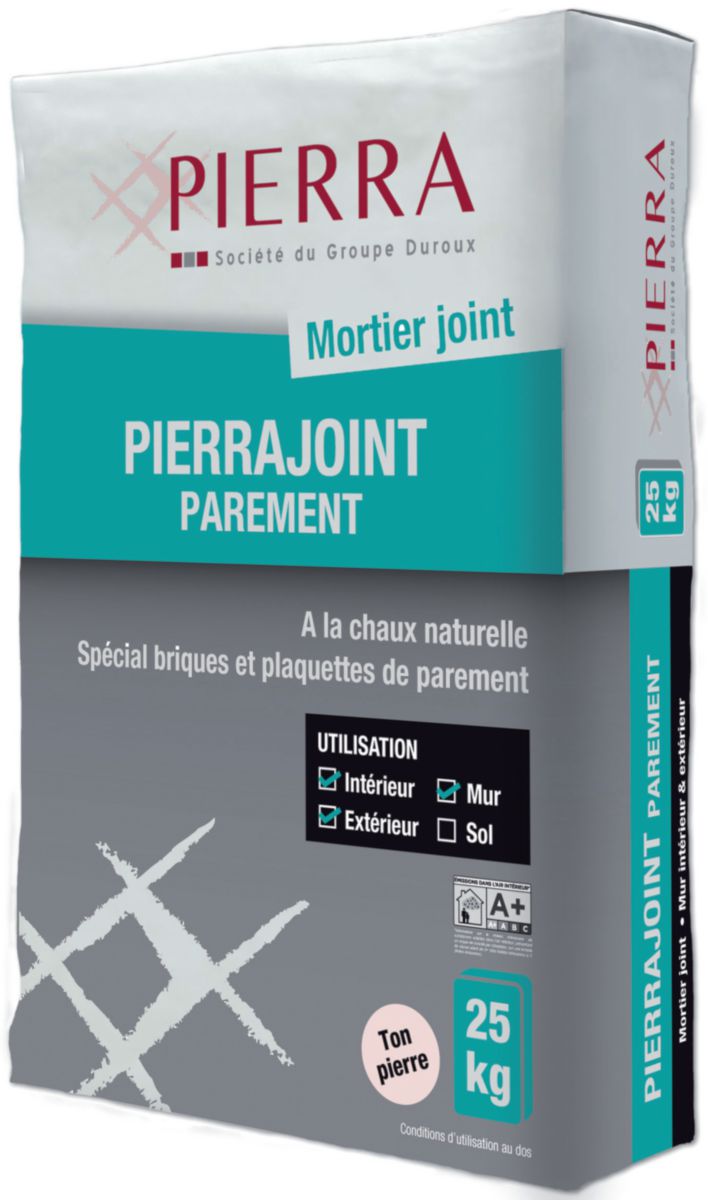 Mortier joint Pierrajoint Dalles Pierra sac 25 kg ton pierre - ALKERN