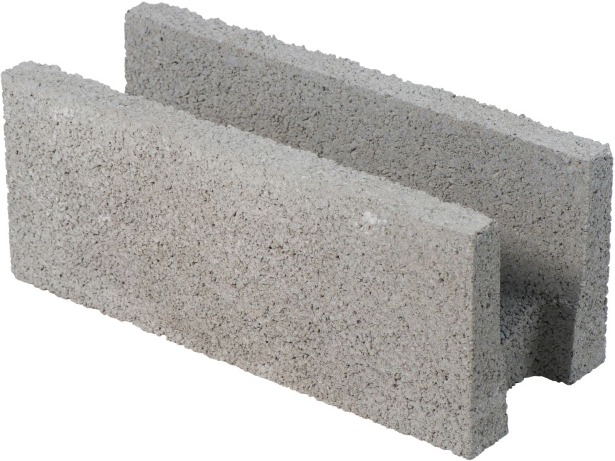 Bloc béton de chaînage horizontal - 500x150x200 mm - ULTIBAT