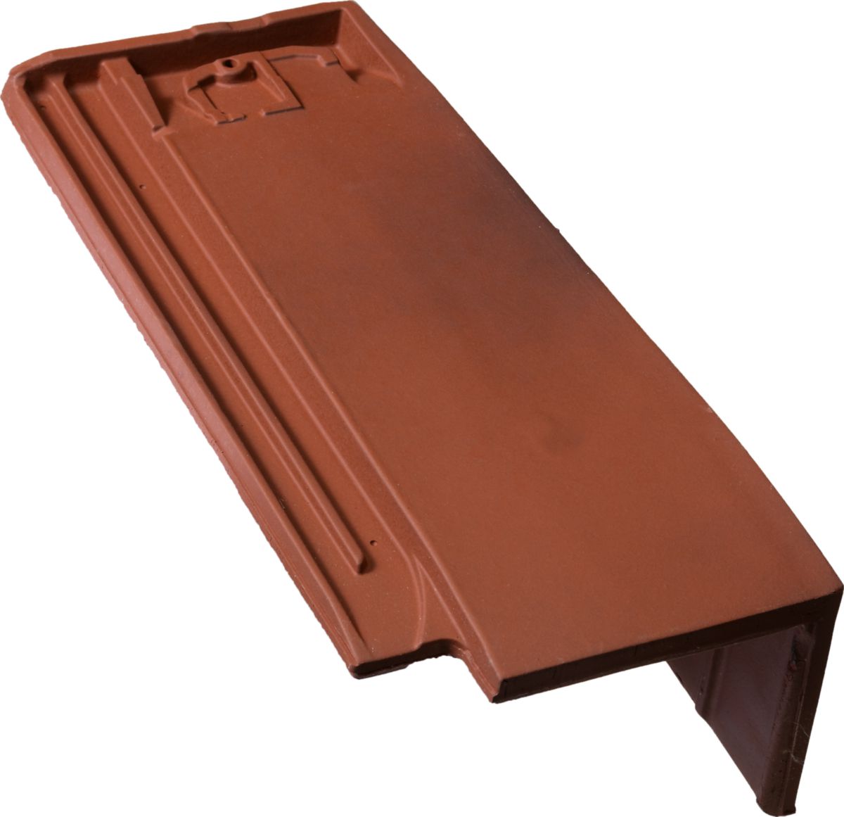 Demi-tuile de rive droite Signy SY050 - terre cuite - moka - 480x145 mm ...