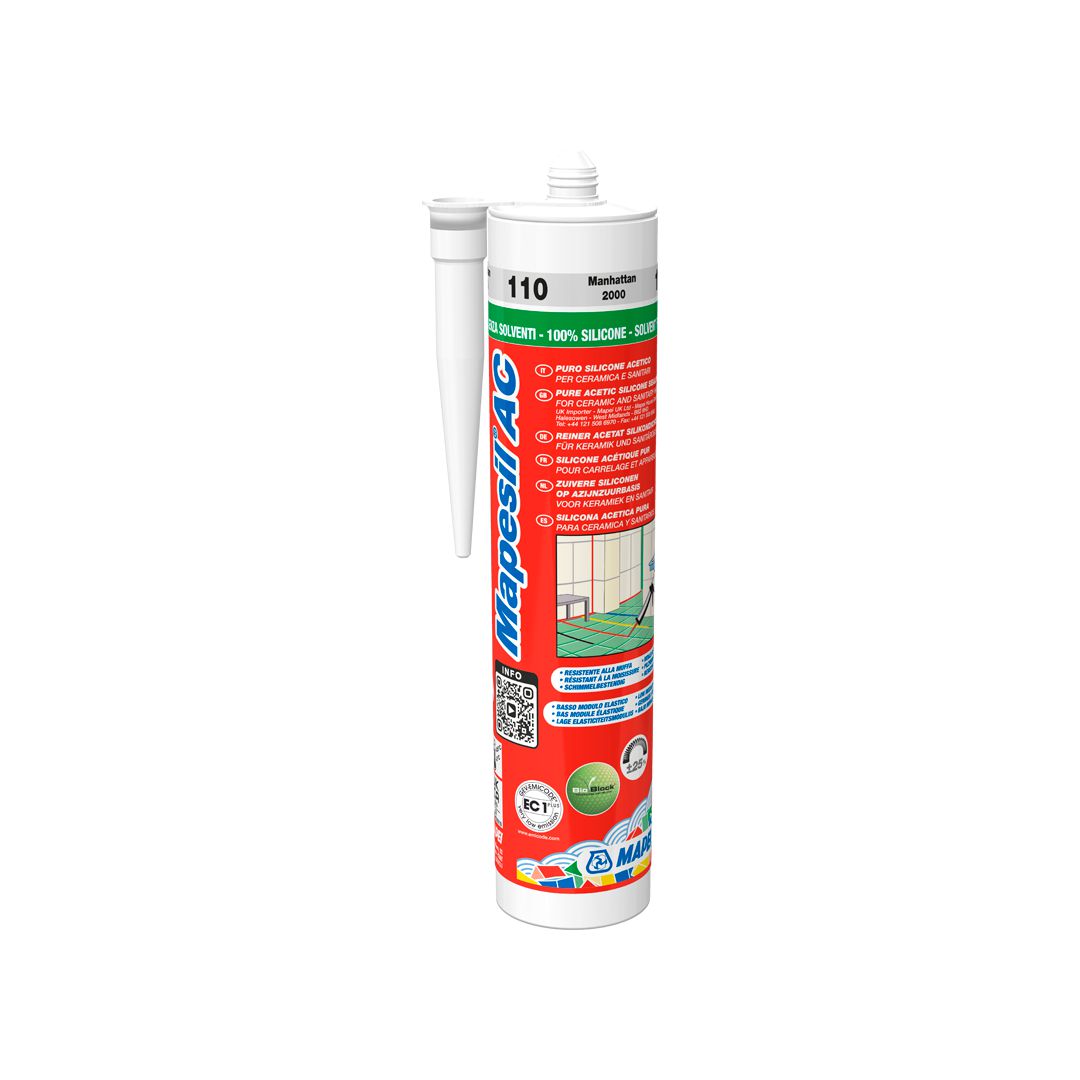 Mastic silicone acétique pur Mapesil AC - teinte terre sienne 145 ...