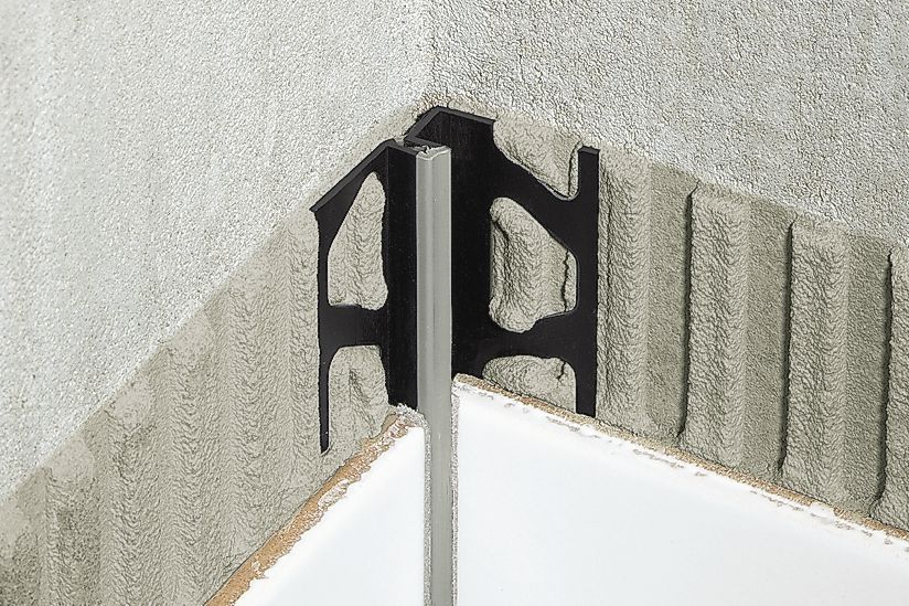 Profilé angle rentrant Schlüter Dilex Eke PVC blanc brillant L. 2,5 m ...