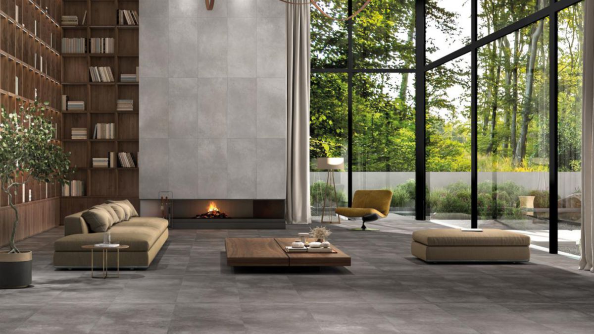 Faïence murale Cloud - grey mat - 24,7x44,7 cm - CEREV