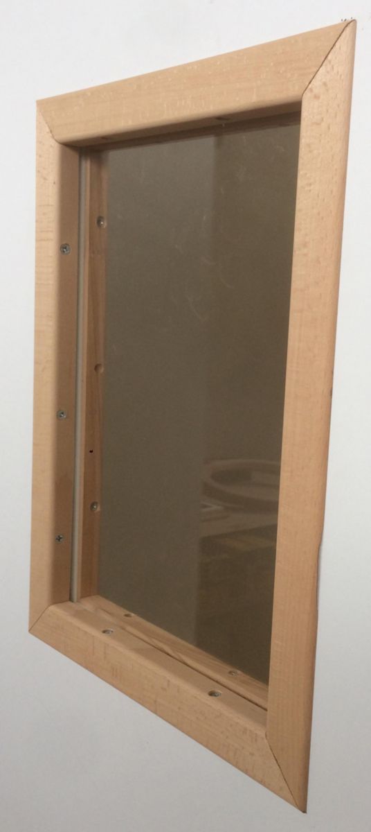 Jeu de parclose avec joint et vitrage feuilleté 33/2 pour profil Feldor ...