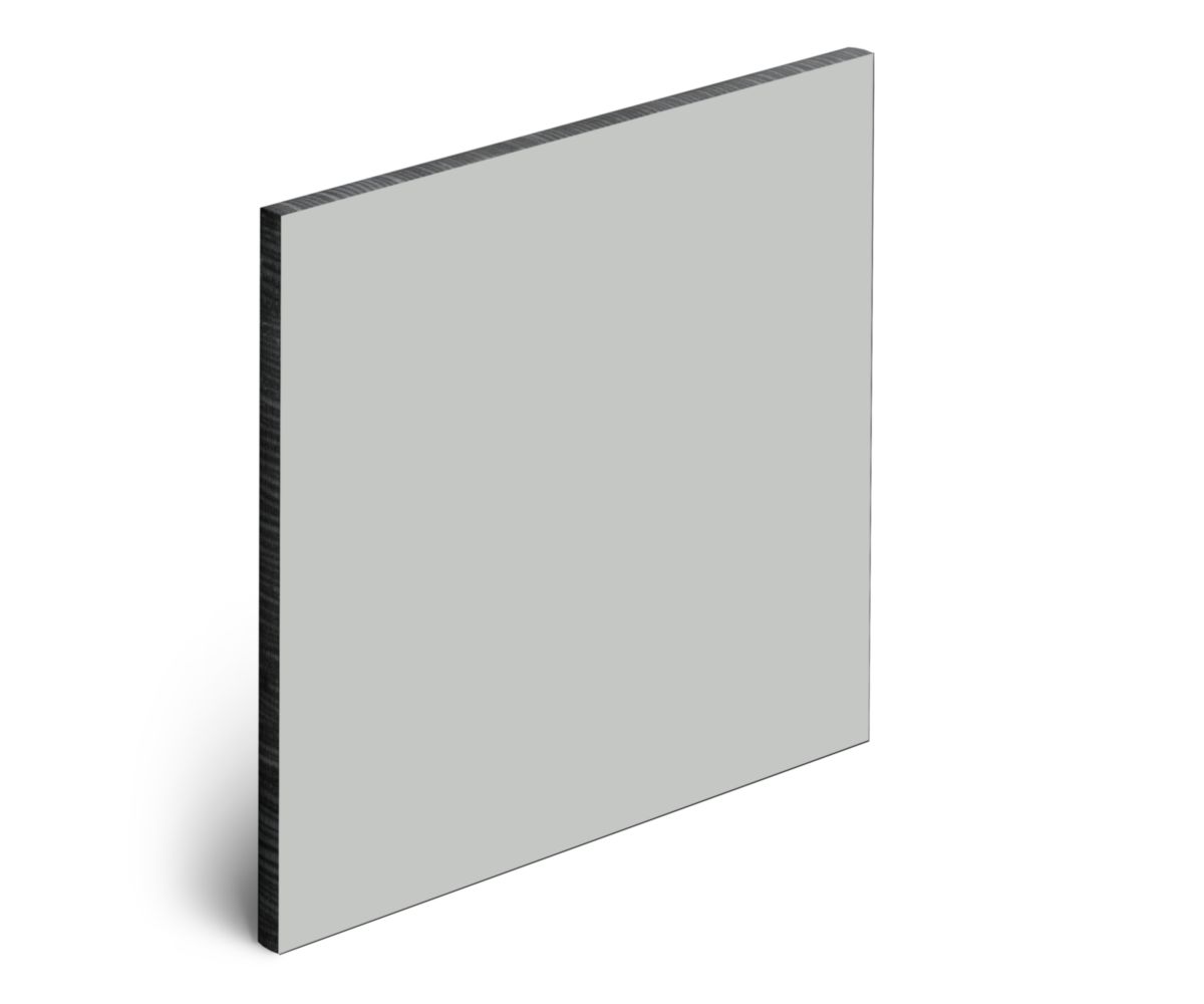 Panneau stratifié compact Hpl extérieur Trespa Izeon 2 faces décor Light Grey / Light Grey ...