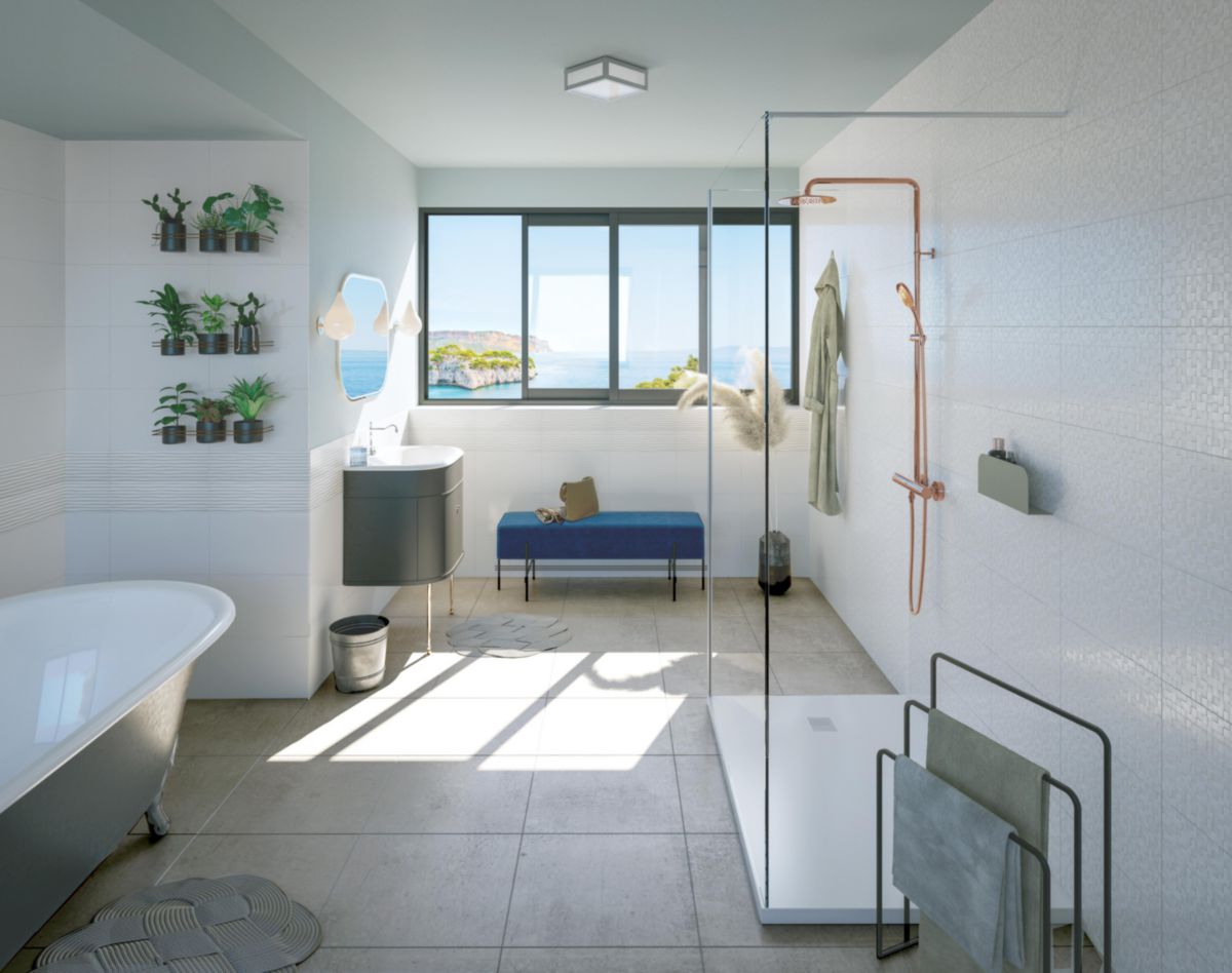 Faïence Arte Deco Twist evolution blanc mat 30 x 60 cm - ARTE DECO