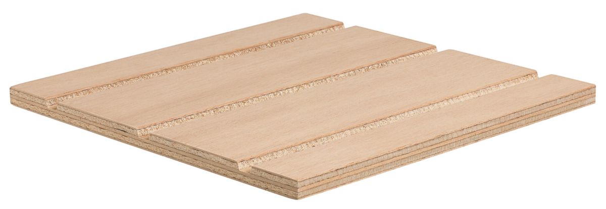 Contreplaqué Okoumé rainuré 1 face tout Okoumé qualité II/II extérieur ...