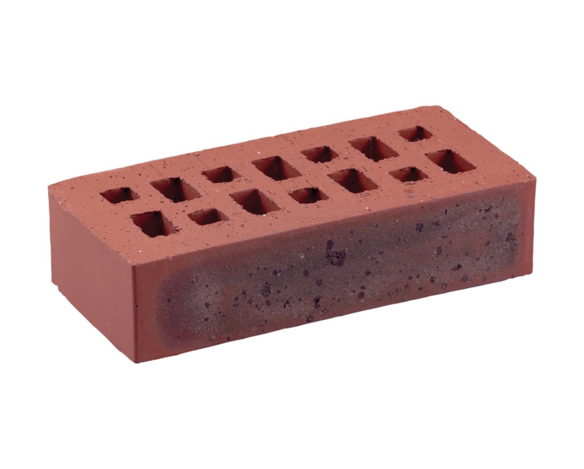 Brique perforée Terca Wienerberger terre de rose 220 x 105 x 54 mm - TERCA