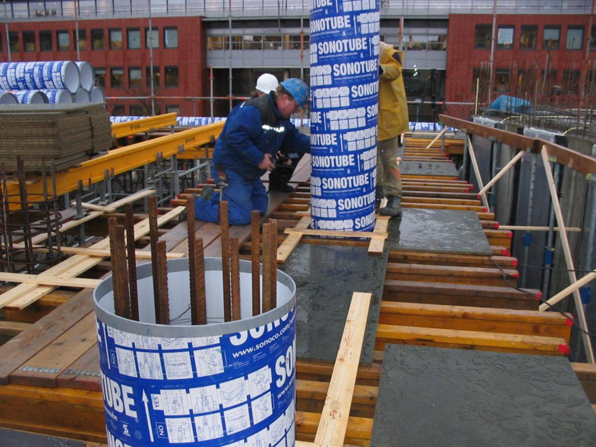 Coffrage carton Sonotube Plus - lisse - Ø 400 mm - L. 4 m - SONOCO ALCORE