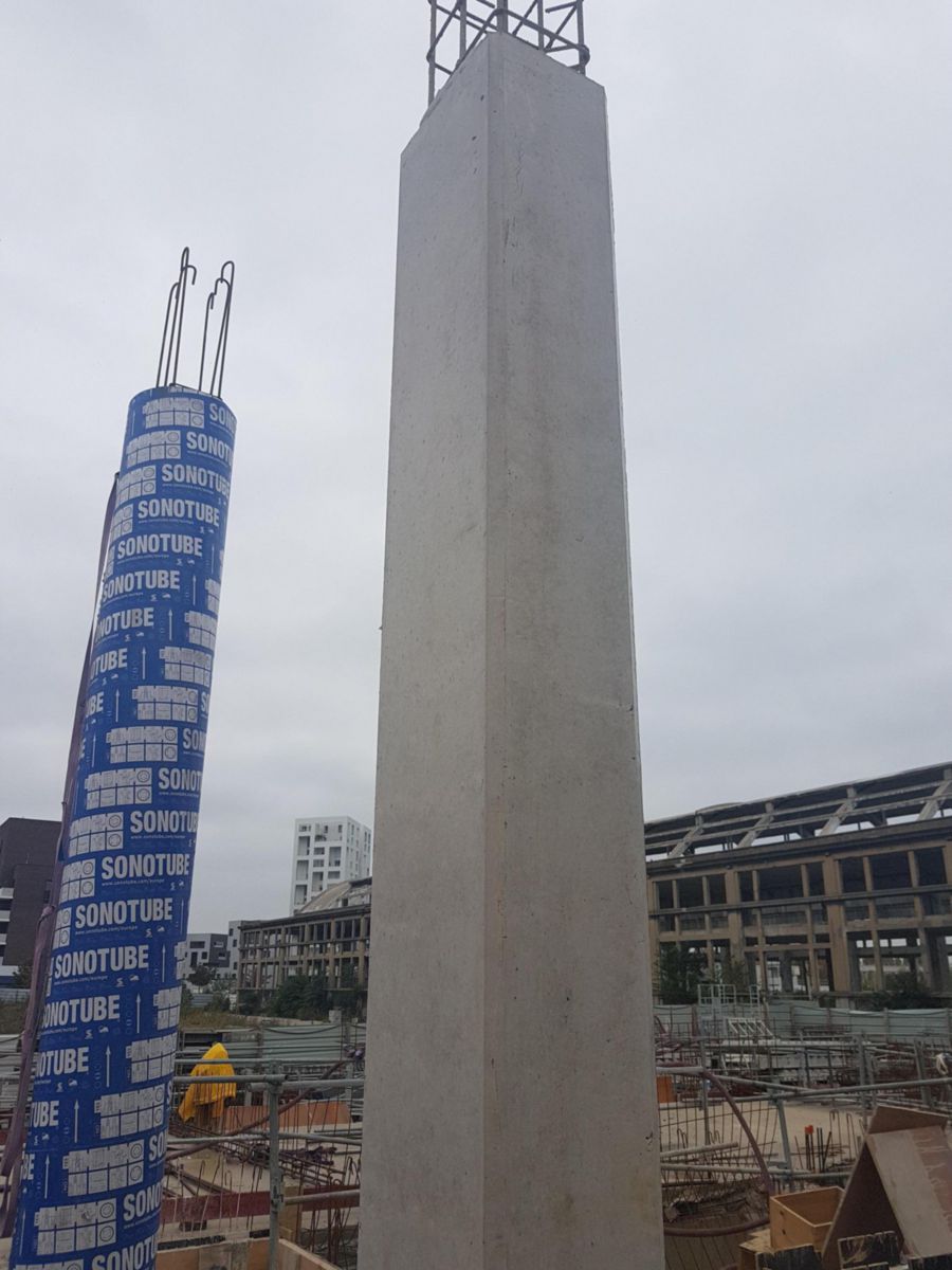 Coffrage carton Sonotube rectangle chanfreiné - 20x30 cm - L. 3 m - SONOCO ALCORE