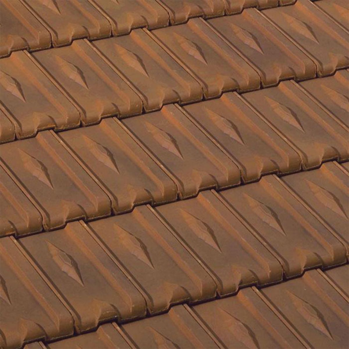 Tuile de rive universelle 33 - gauche - terre cuite brun rustique ...