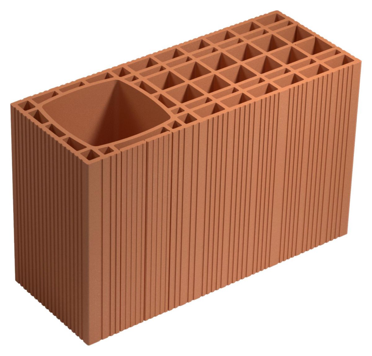 Brique isolante Calibric angle sismique CAL24 - terre cuite ...