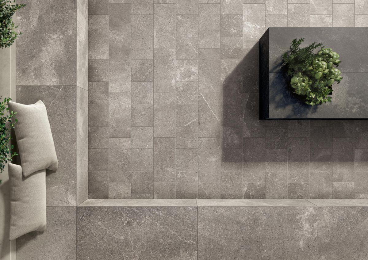 Carrelage extérieur grès cérame antidérapant Archè - ton etere - 50x50 ...