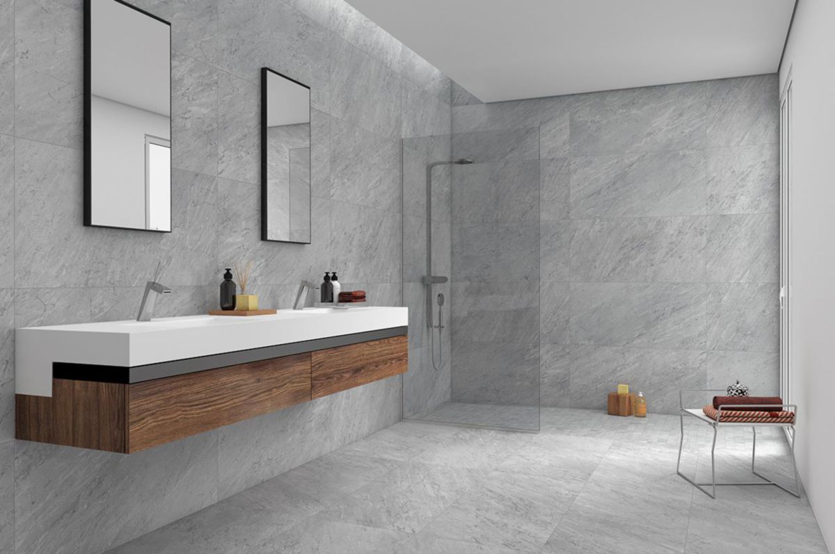 Faïence murale Bardiglio Luxury - brillant - 25x55 cm - CINCA