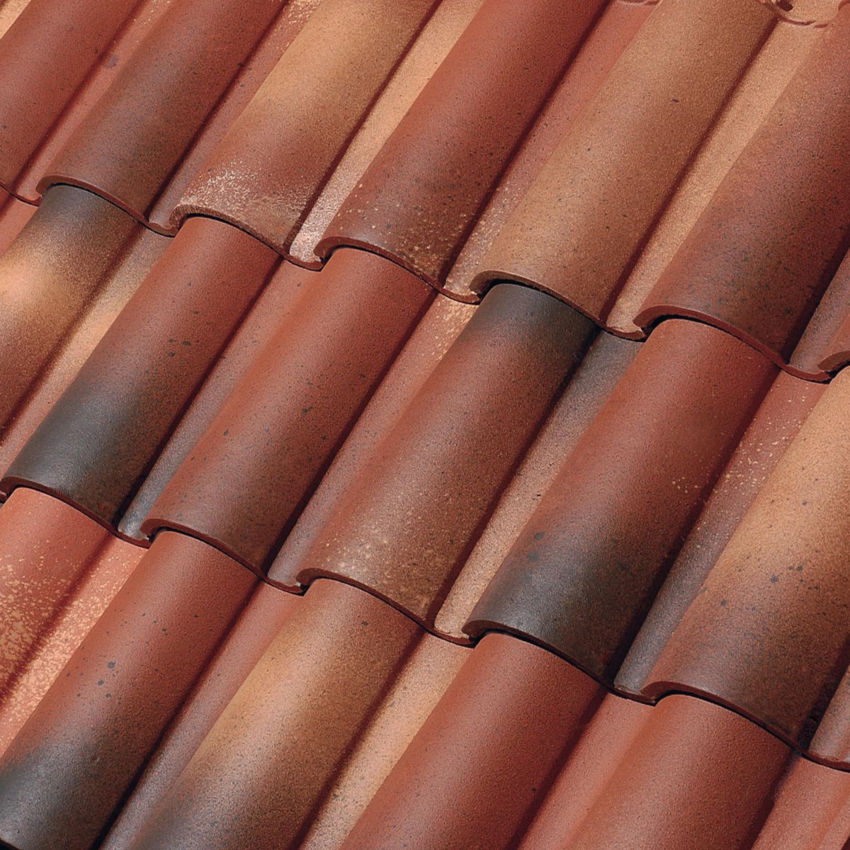 Tuile 3/4 de pureau tuile grand moule du sud terre cuite Double Canal ...