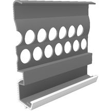 Baguette Soubas nez PVC blanc longueur 3m - PROFIMETAL