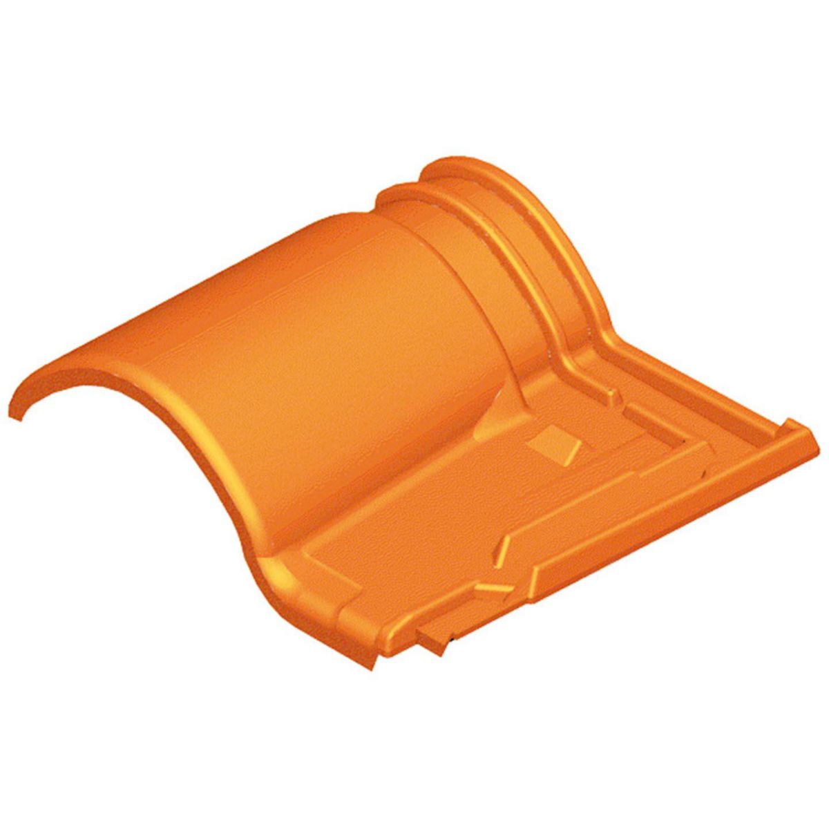 Tuile demi-pureau tuile grand moule du sud terre cuite Romane Canal 3RC ...