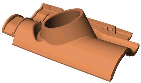 Tuile à douille pour diamètre 150mm tuile grand moule du sud terre ...