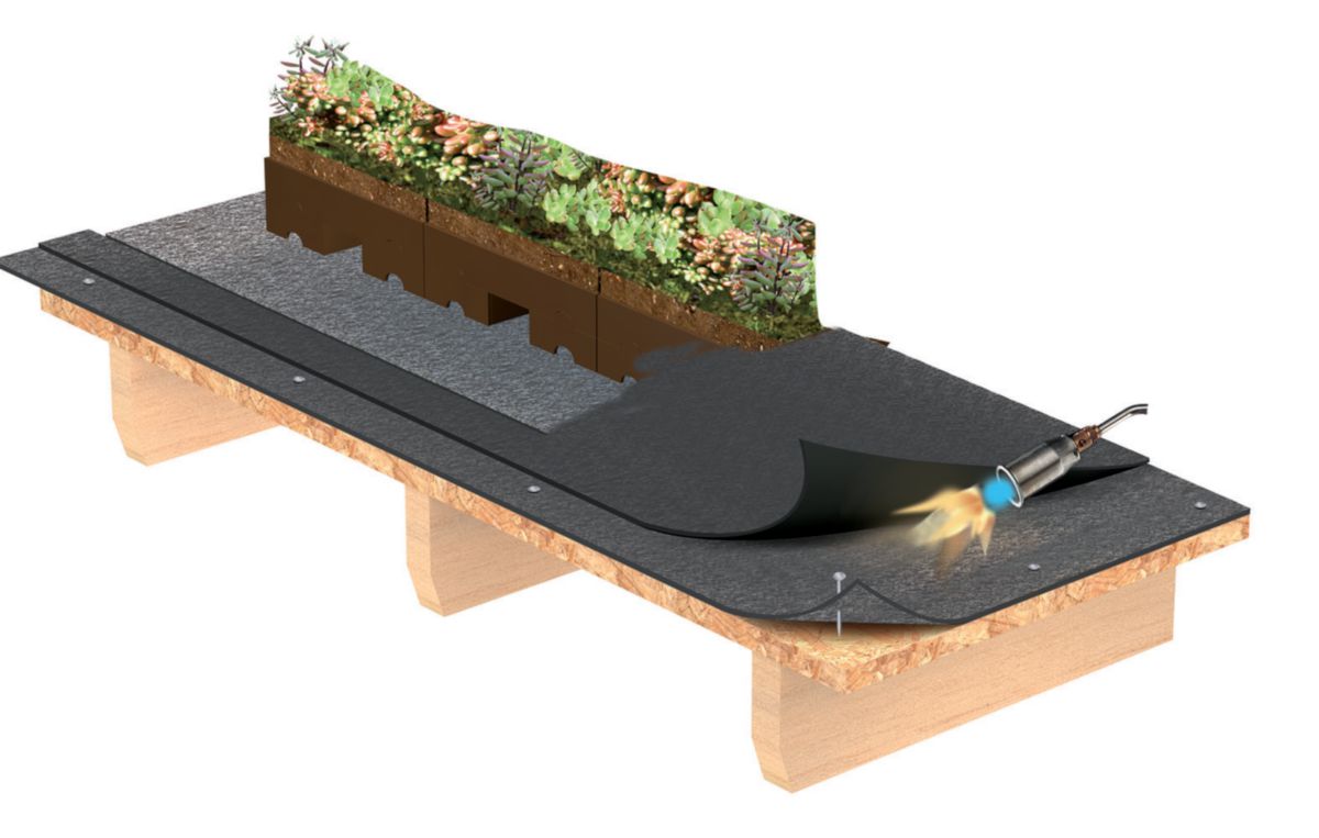 Elastophene 25 sable rouleau de 7x1,00m - SOPREMA