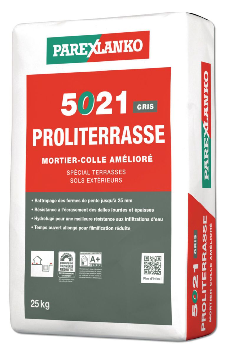 Mortier-colle amélioré sans poussière pour sol extérieur 5021 ...