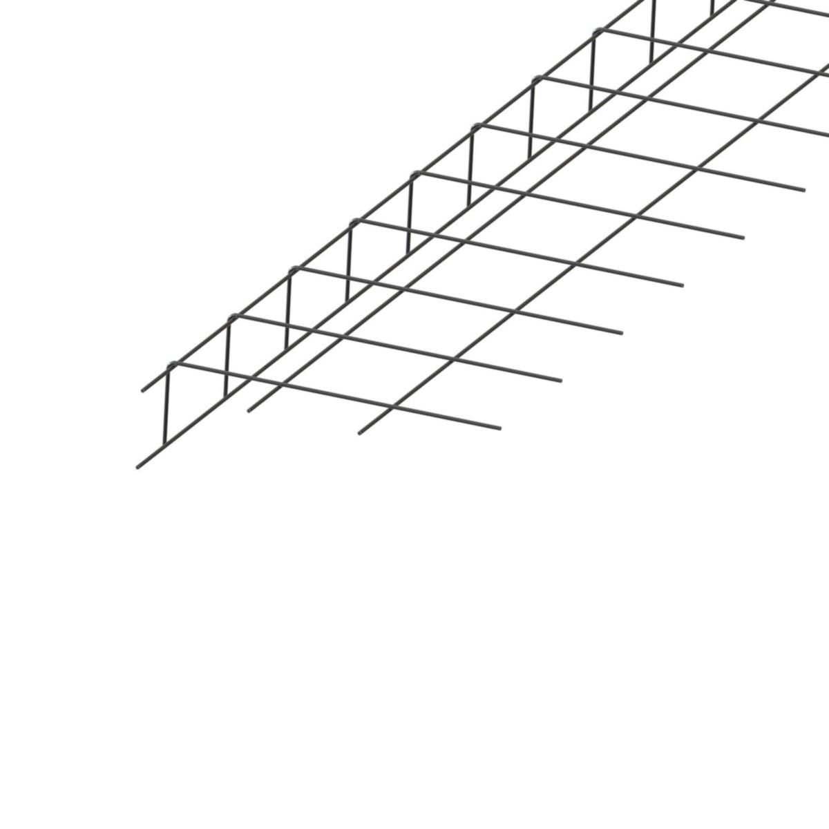 Panneau chapeau de rive pour armature périphérique CCR26 - L. 3 m ...
