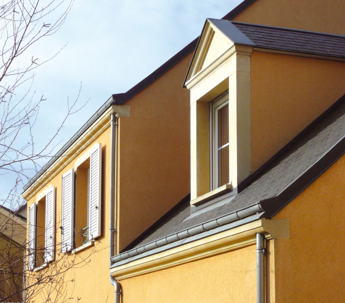 Corniche CO (profil doucine) descente E/P sans joint 33 x 35,5 x 20 cm ...