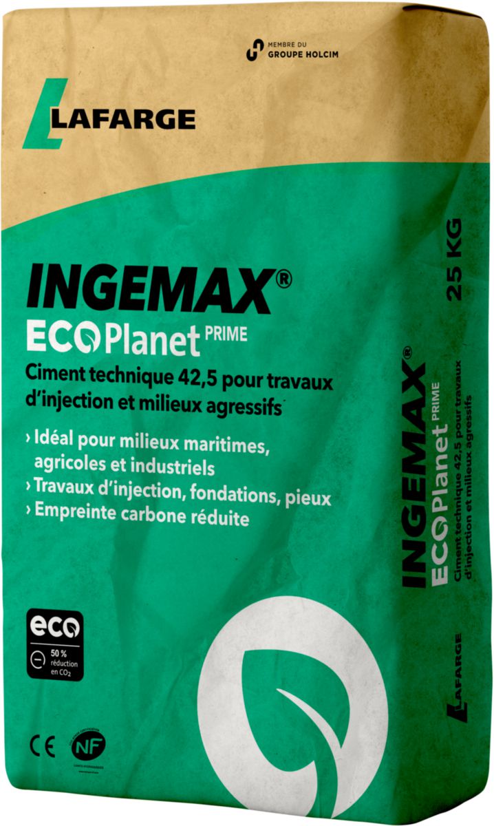 LAFARGE CIMENT - Ciment Ingemax EcoPlanet Prime pour travaux d'injection et milieux agressifs ...