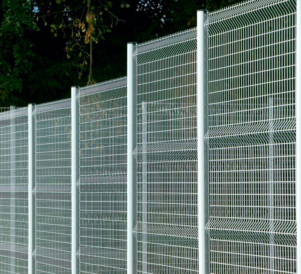 Panneau de clôture rigide Axis SR - vert 6005 - maille 55x100 mm - Ø ...