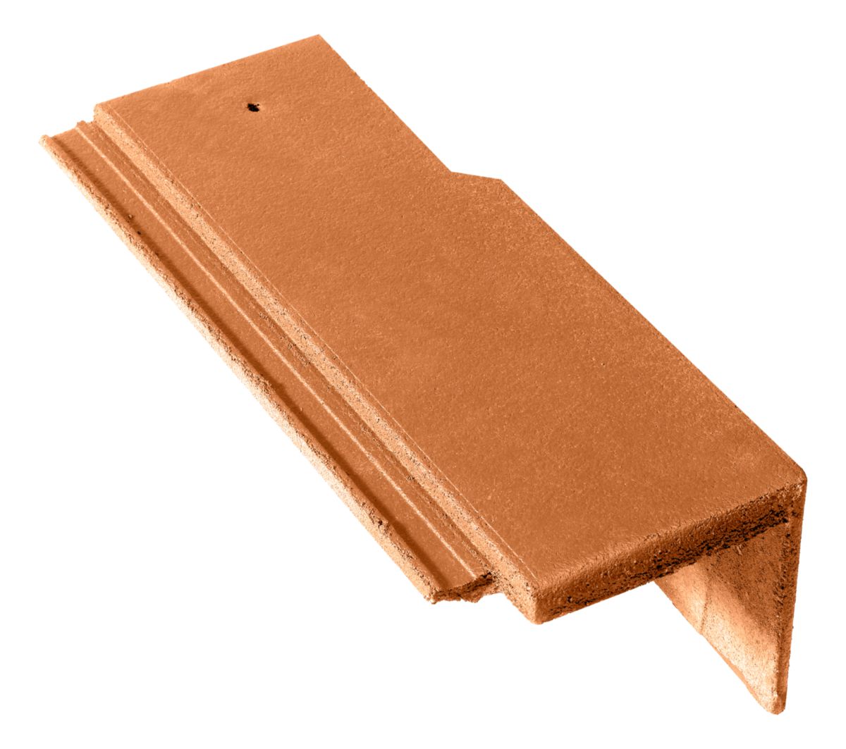 Demi-tuile de rive droite tuile grand moule béton Innotech rouge Réf ...